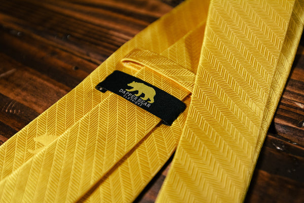 Baylor Gold Necktie - Dapper Bear Clothiers